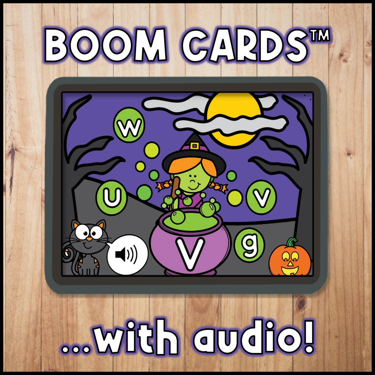 Halloween Uppercase and Lowercase Letters | Witch’s Brew Boom Cards ...