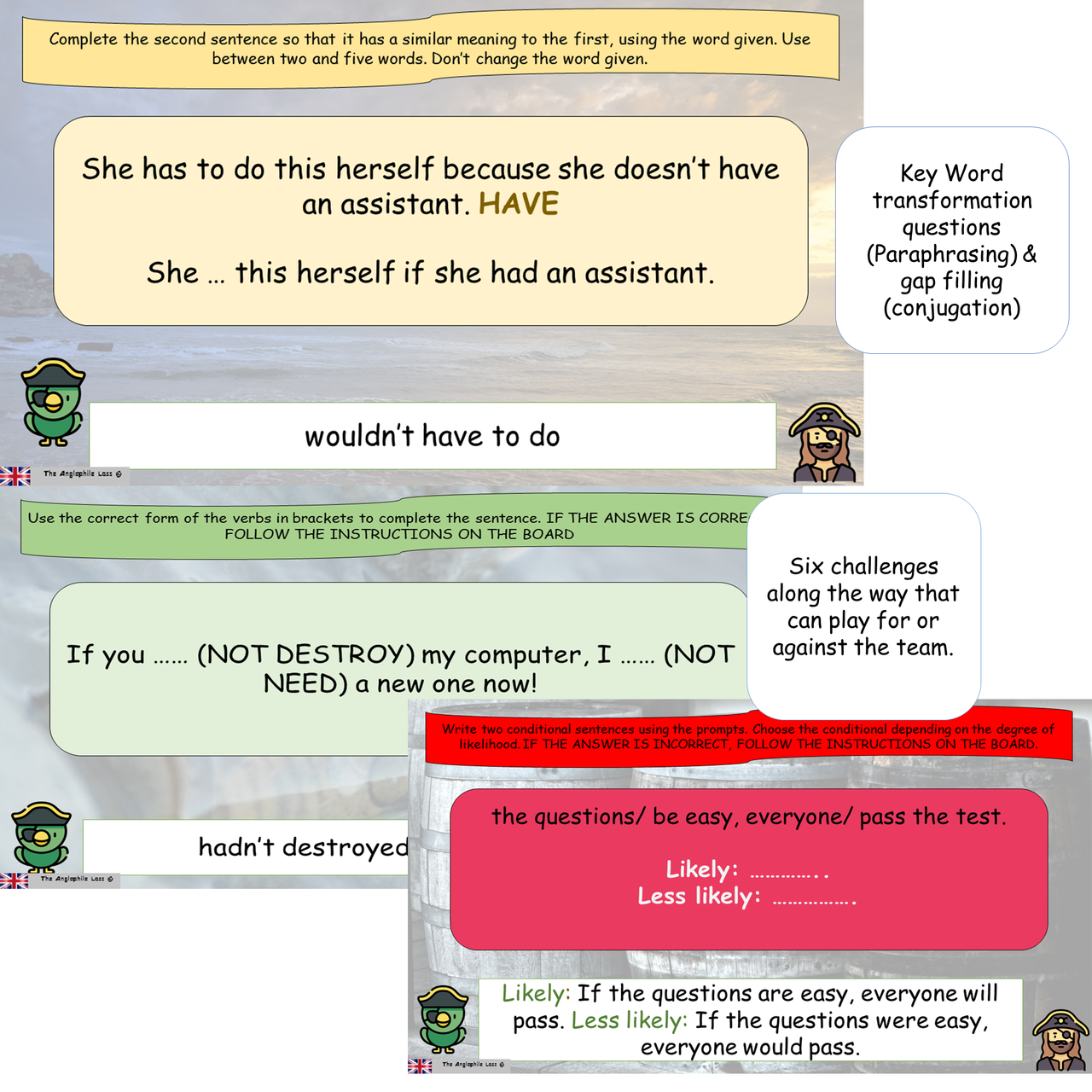 Grammar and Vocabulary Games Bundle - Amped Up Learning