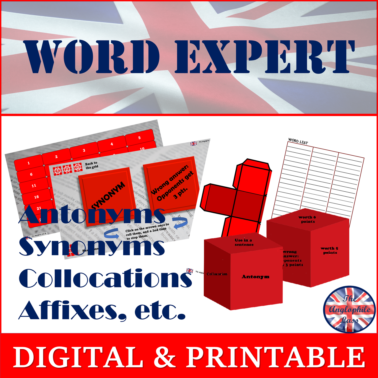 Grammar and Vocabulary Games Bundle - Amped Up Learning