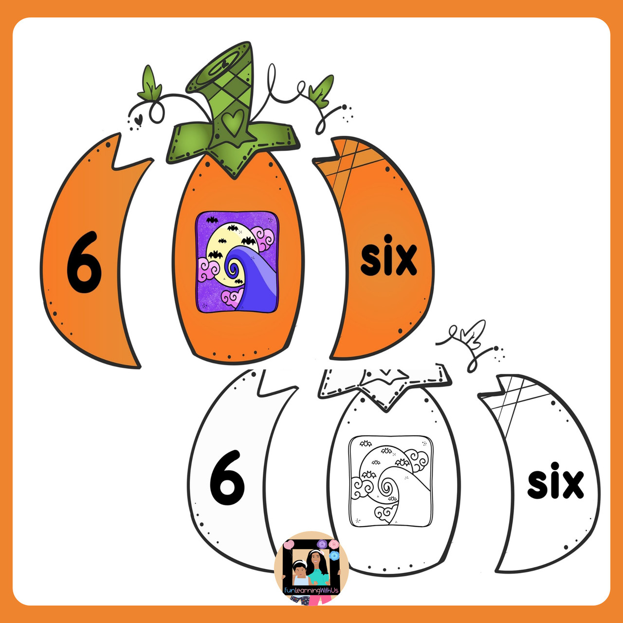 Build a Pumpkin Halloween Literacy & Math Morning Center Bundle ...