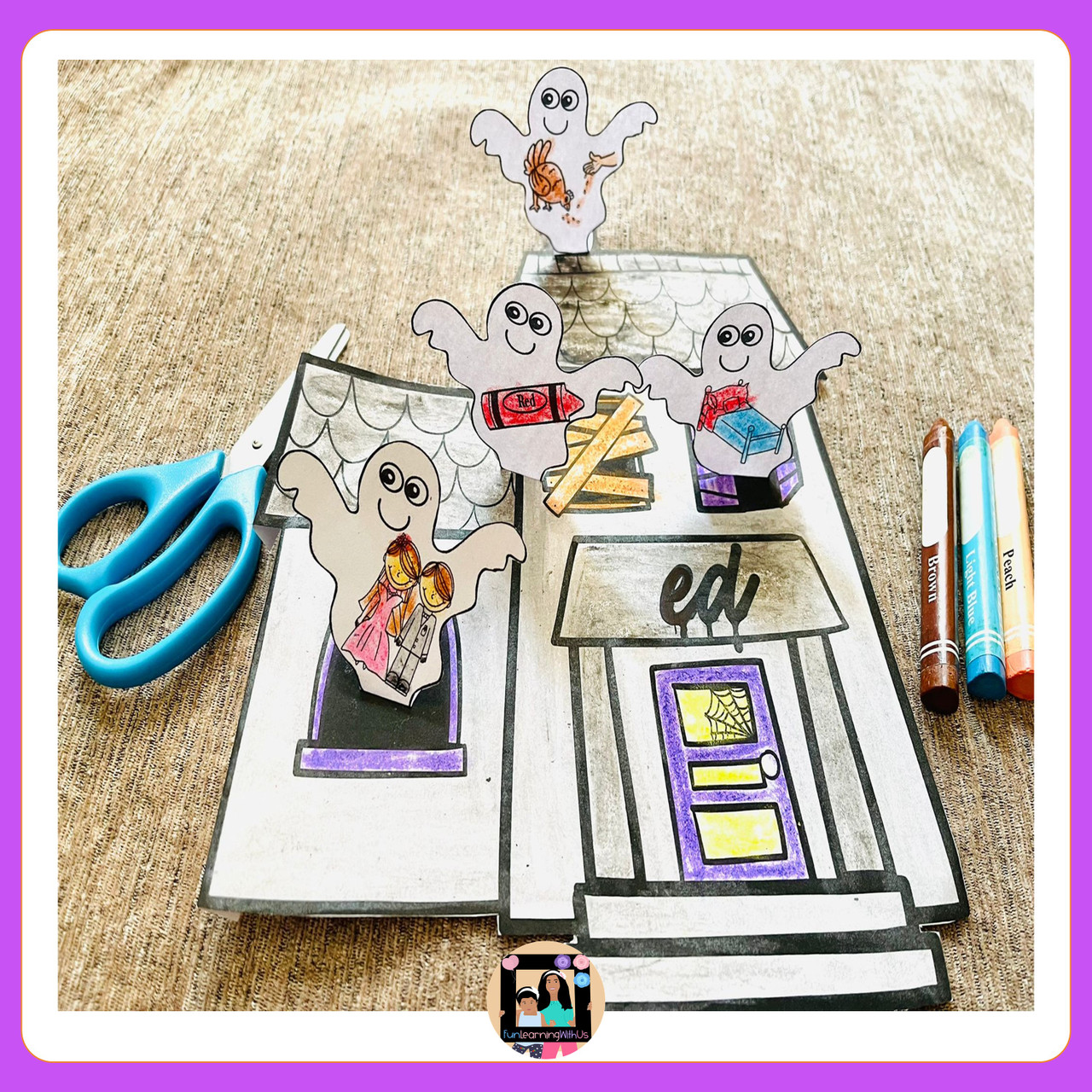 Haunted House Craft Bundle | Halloween word Family Crafts