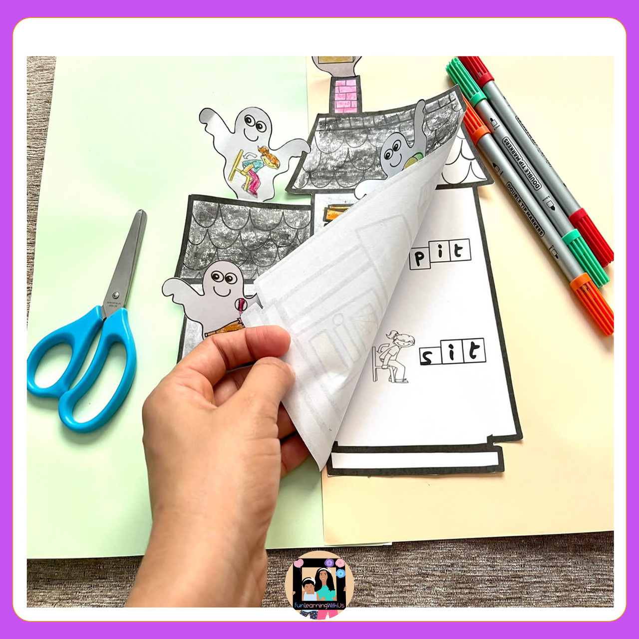 Haunted House Craft Bundle | Halloween word Family Crafts