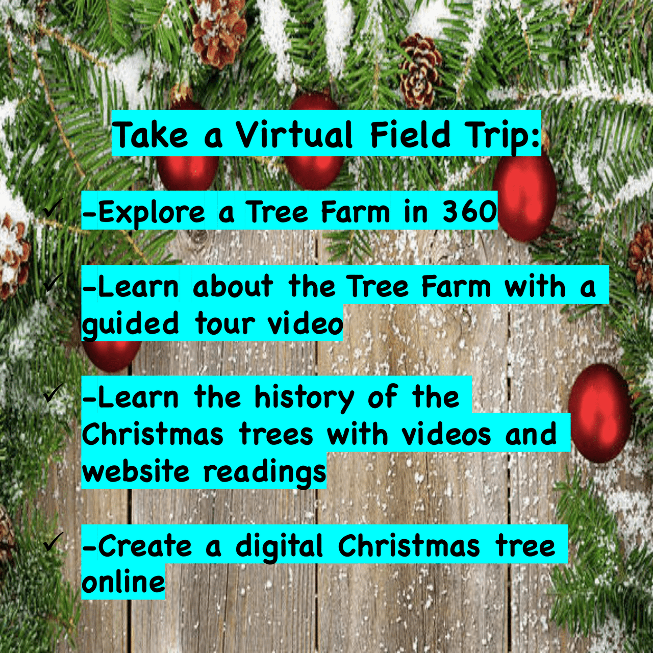Christmas Tree Farm Virtual Field Trip