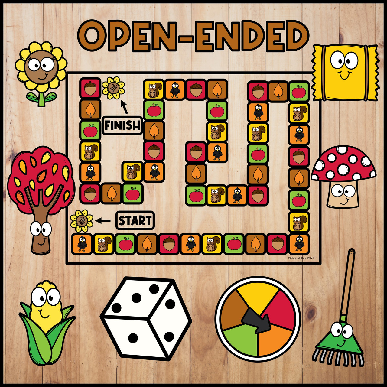 Fall Graphing | Collect and Graph Board Game | French Version Included ...