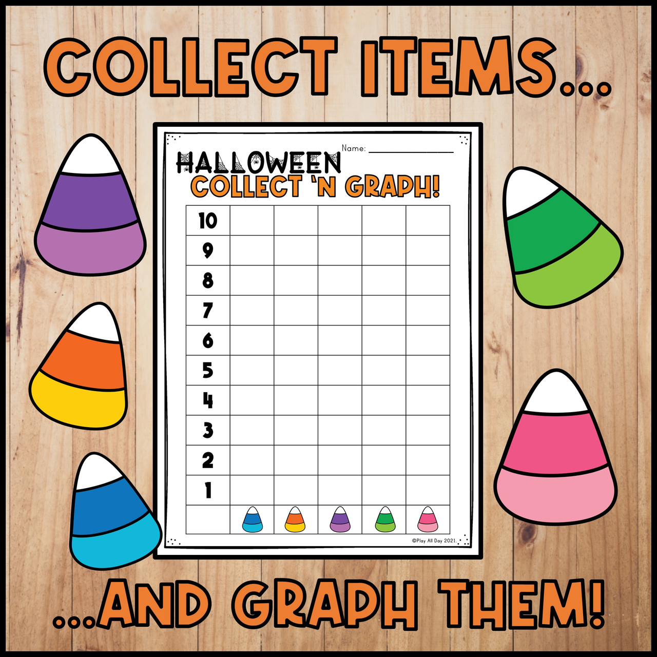 Halloween Graphing | Collect and Graph Board Game | French Version ...
