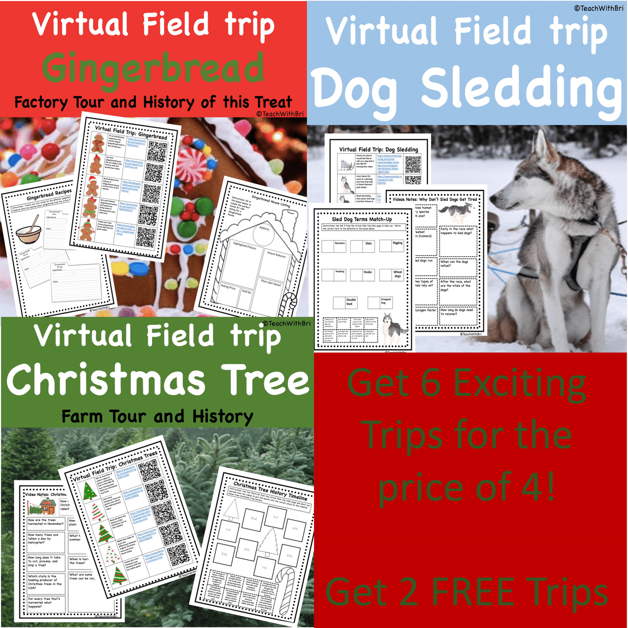 Holiday Fun Virtual Field Trips Discount Bundle