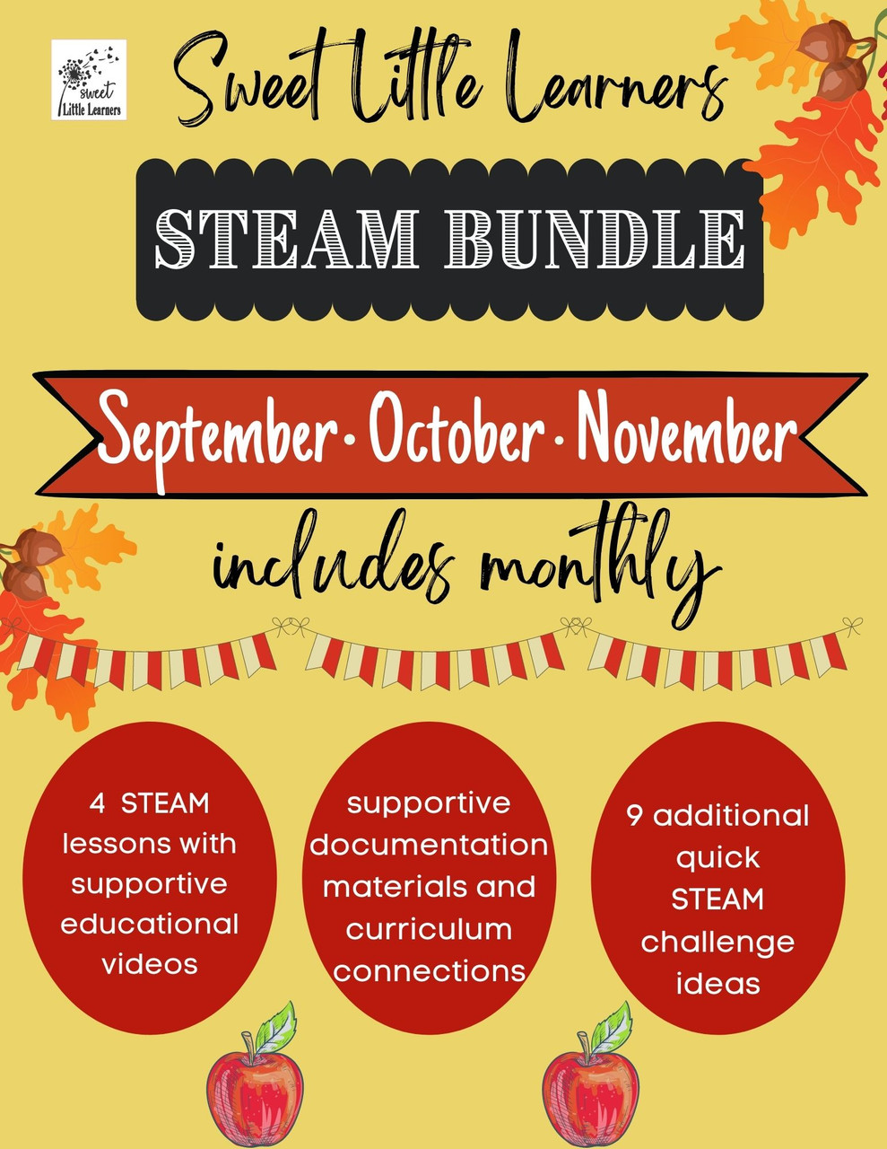 Fall STEM plus ARTS STEAM Bundle - Amped Up Learning