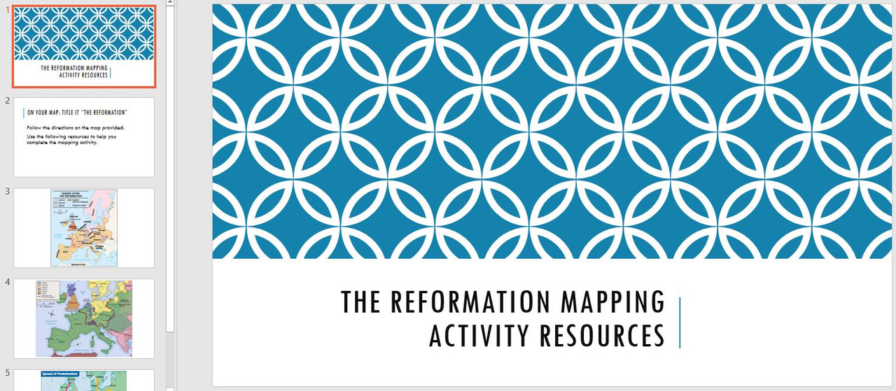 The Reformation Mapping Activity - Amped Up Learning