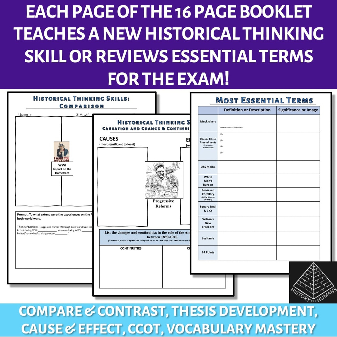 AP US History Period 7 Workbook | Skill Building for DBQ, SAQ, MCQ ...