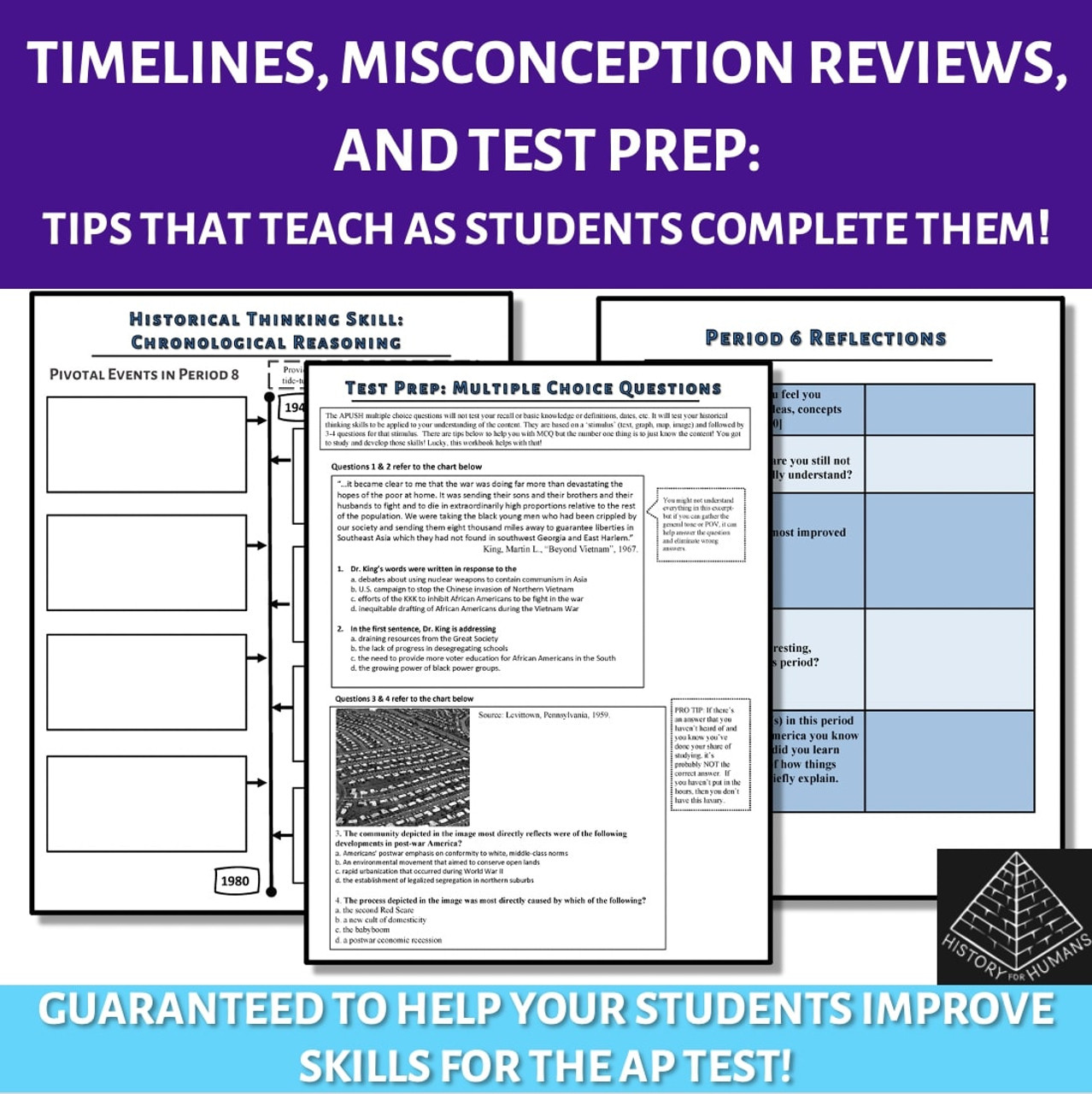 AP US History Period 8 Workbook | Skill Building for DBQ, SAQ, MCQ ...
