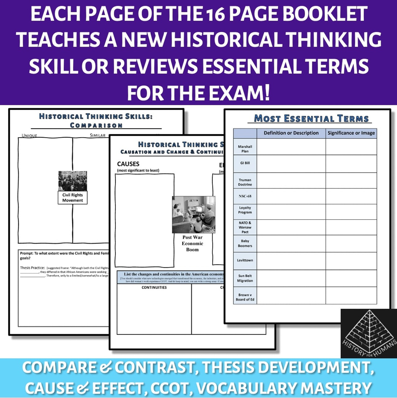 AP US History Period 8 Workbook | Skill Building for DBQ, SAQ, MCQ ...