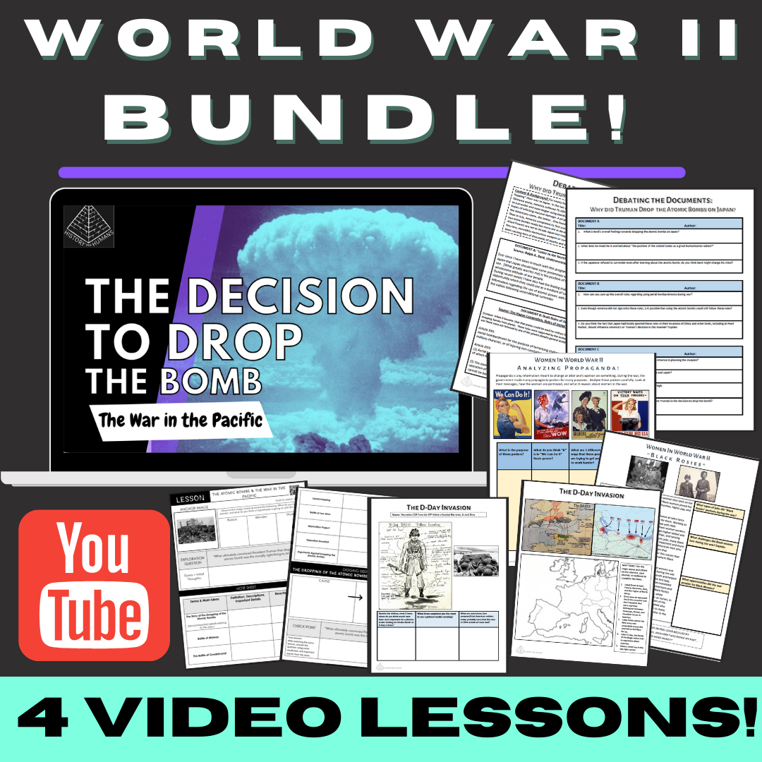 World War II Bundle | 4 Powerful Videos & Activities!! - Amped Up Learning
