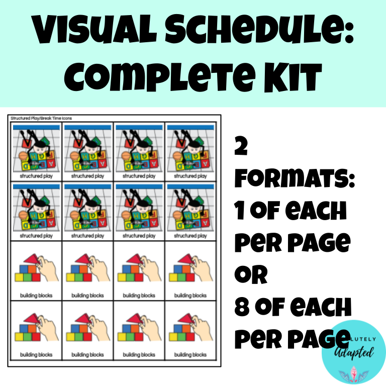Visual Schedule COMPLETE Set for Autism and Special Education