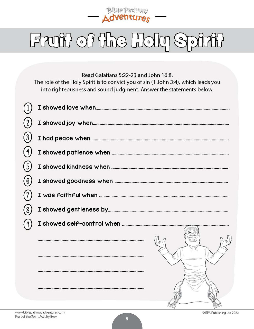 Fruit of the Spirit Activity Book