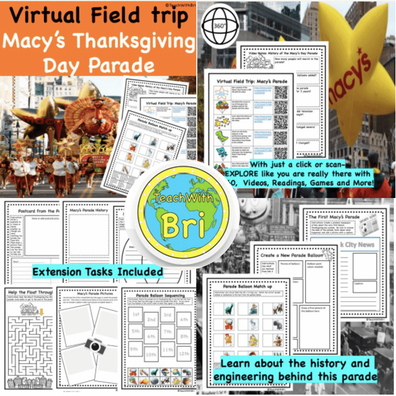 Grades 3-5 Thanksgiving Bundle
