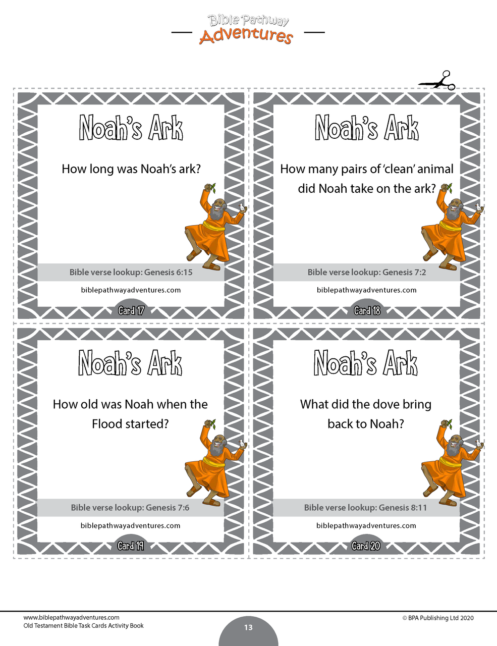 Bible Task Cards: Old Testament - Amped Up Learning