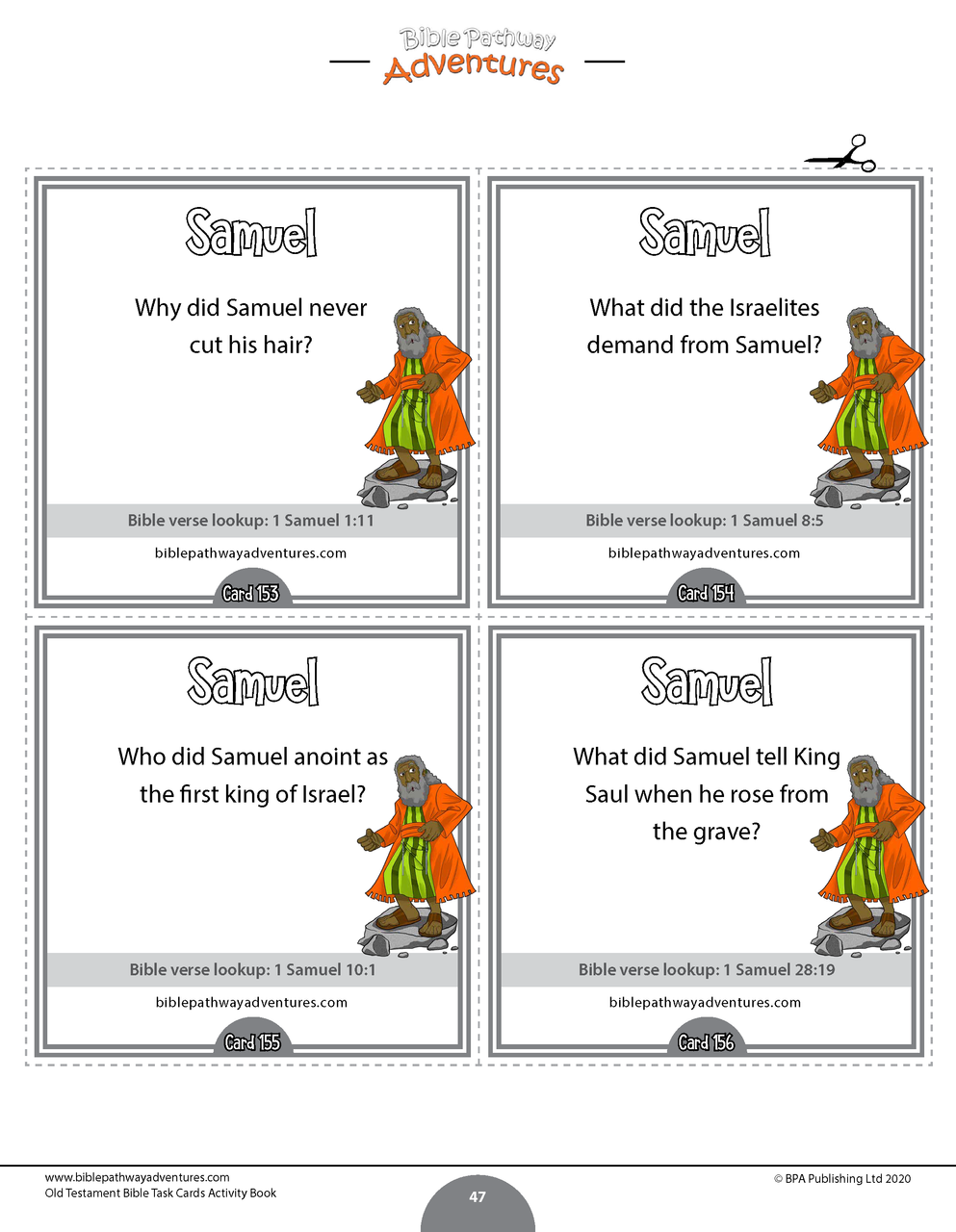 Bible Task Cards: Old Testament - Amped Up Learning