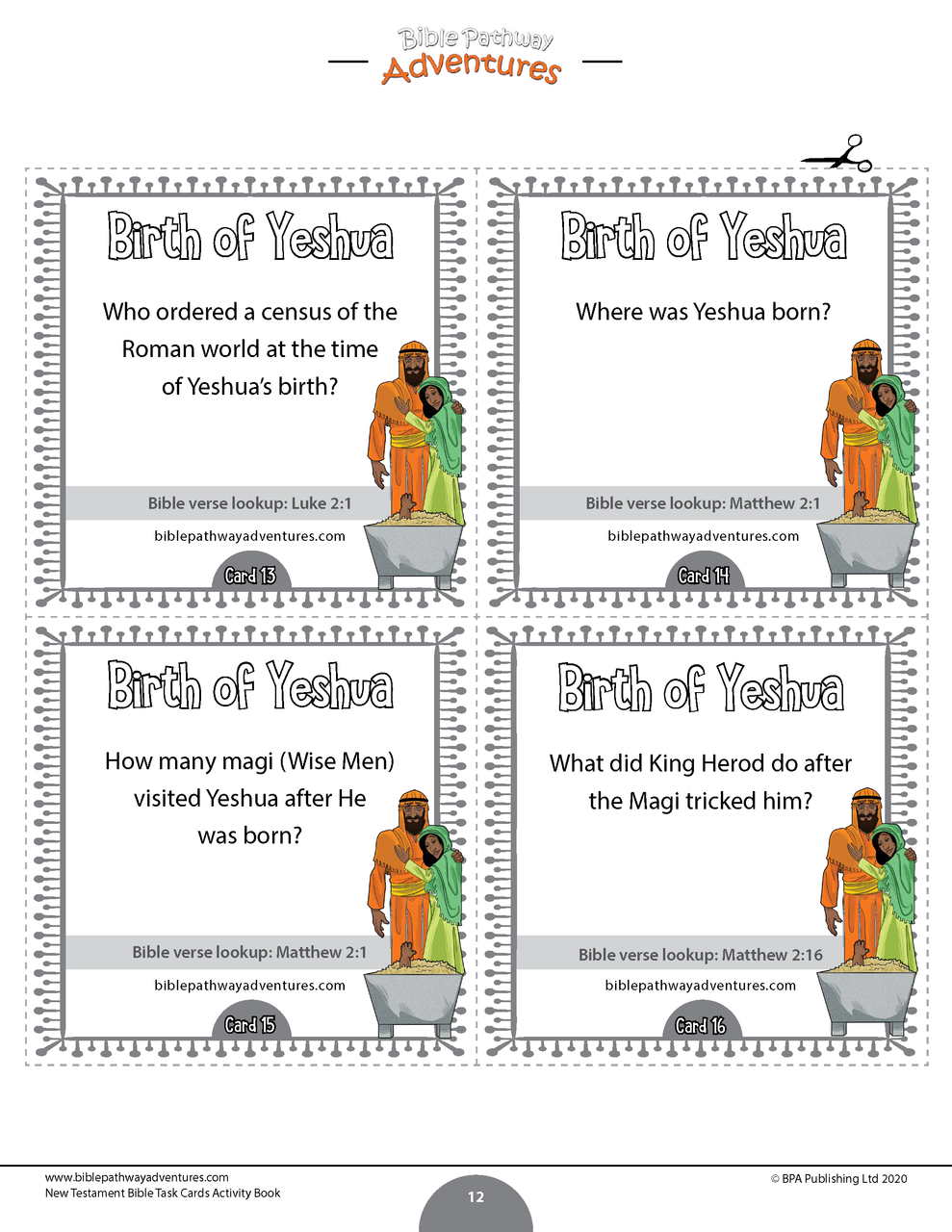 Bible Task Cards: New Testament - Amped Up Learning