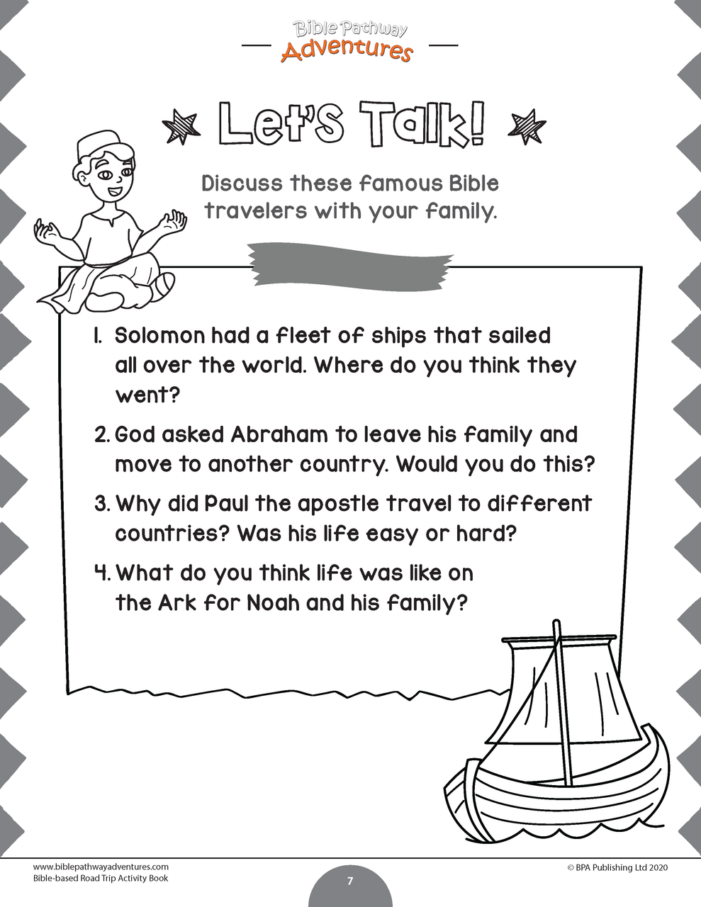 Road Trip Activity Book (Bible-based) - Amped Up Learning