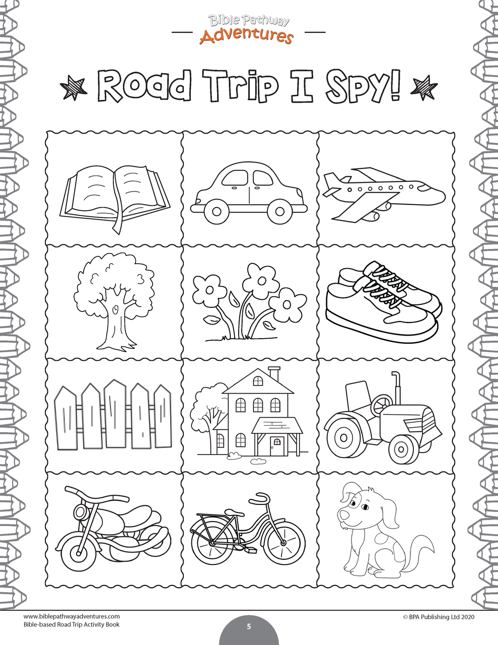 Road Trip Activity Book (Bible-based) - Amped Up Learning