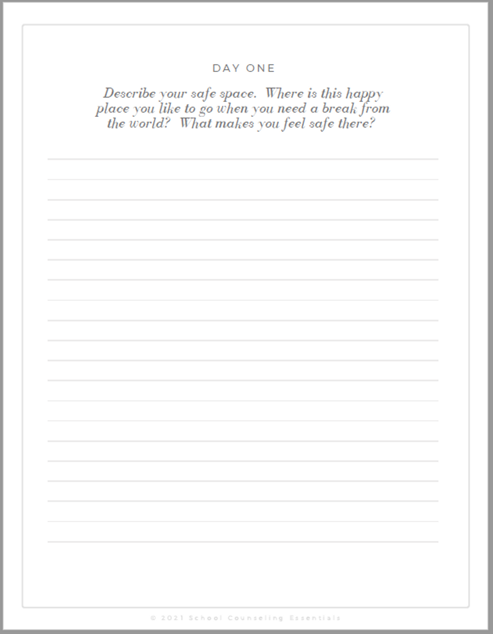 30-day Mindfulness Journal