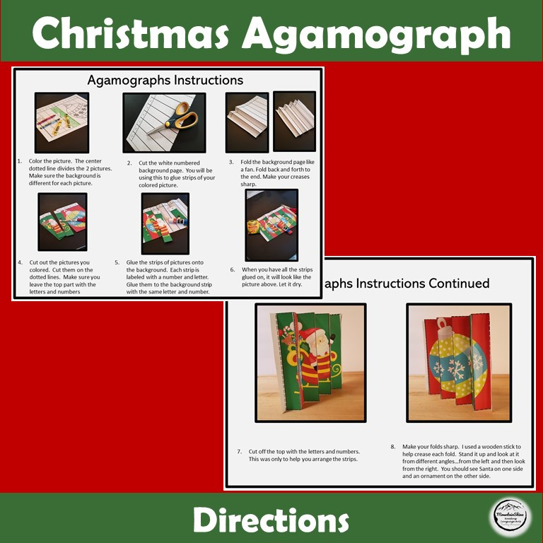 Christmas Art Activity - Agomograph