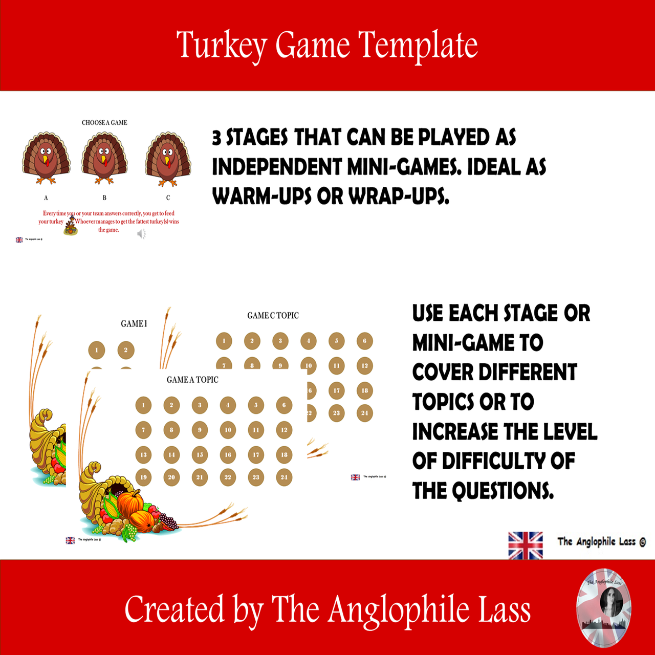 Turkey game | Thanksgiving quiz template | For all subjects | - Amped ...