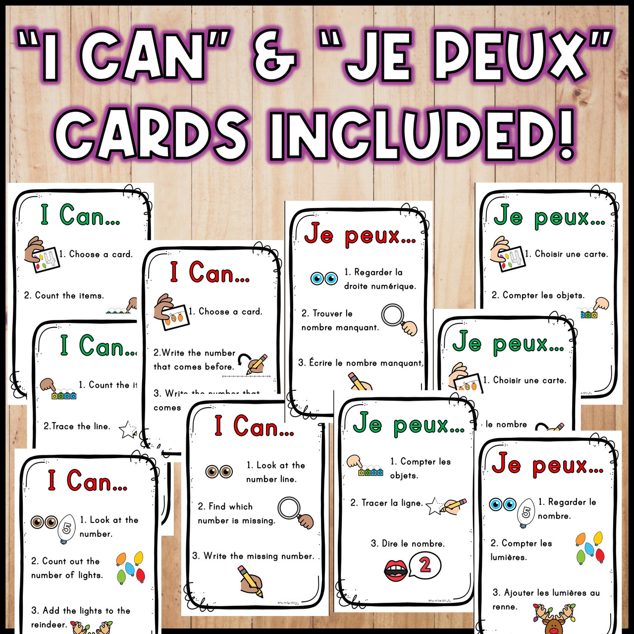 Christmas Numbers 1 to 10 Activities | Holiday Lights and Reindeer ...