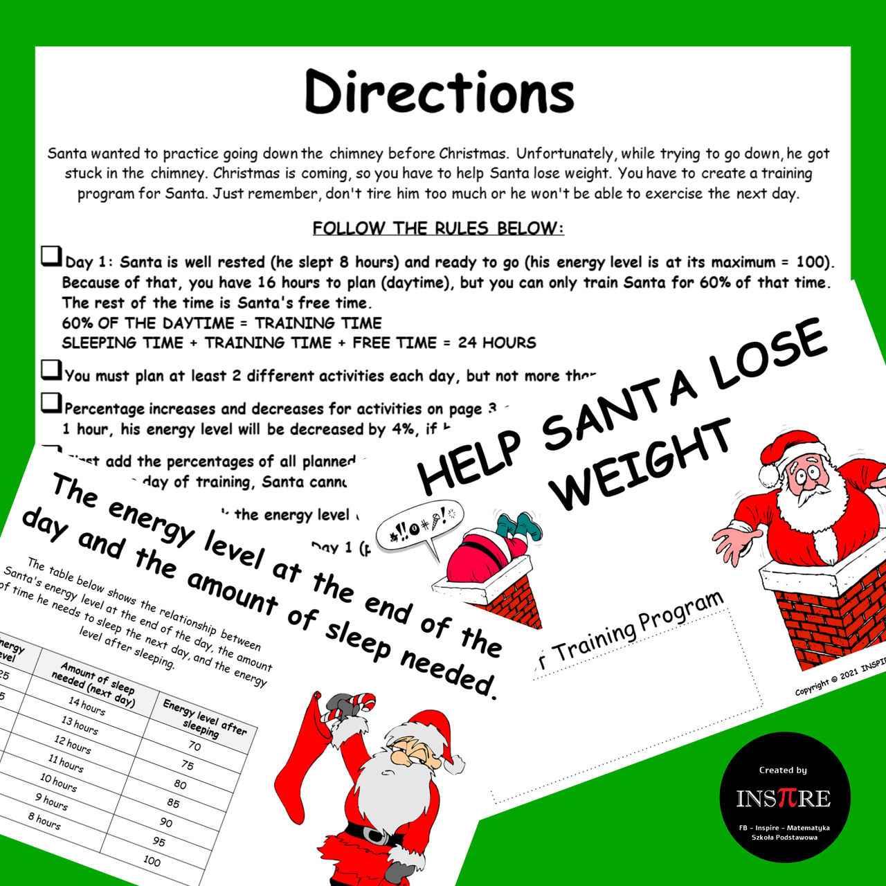 Christmas Math Project Percent Percentages Project Based Learning Help ...