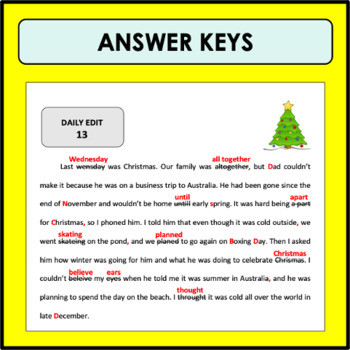 Daily Editing: Set 3