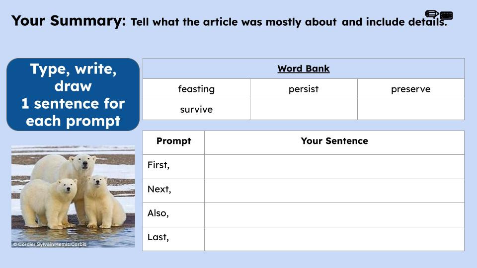 Climate Change Informational Text Reading Passage and Activities