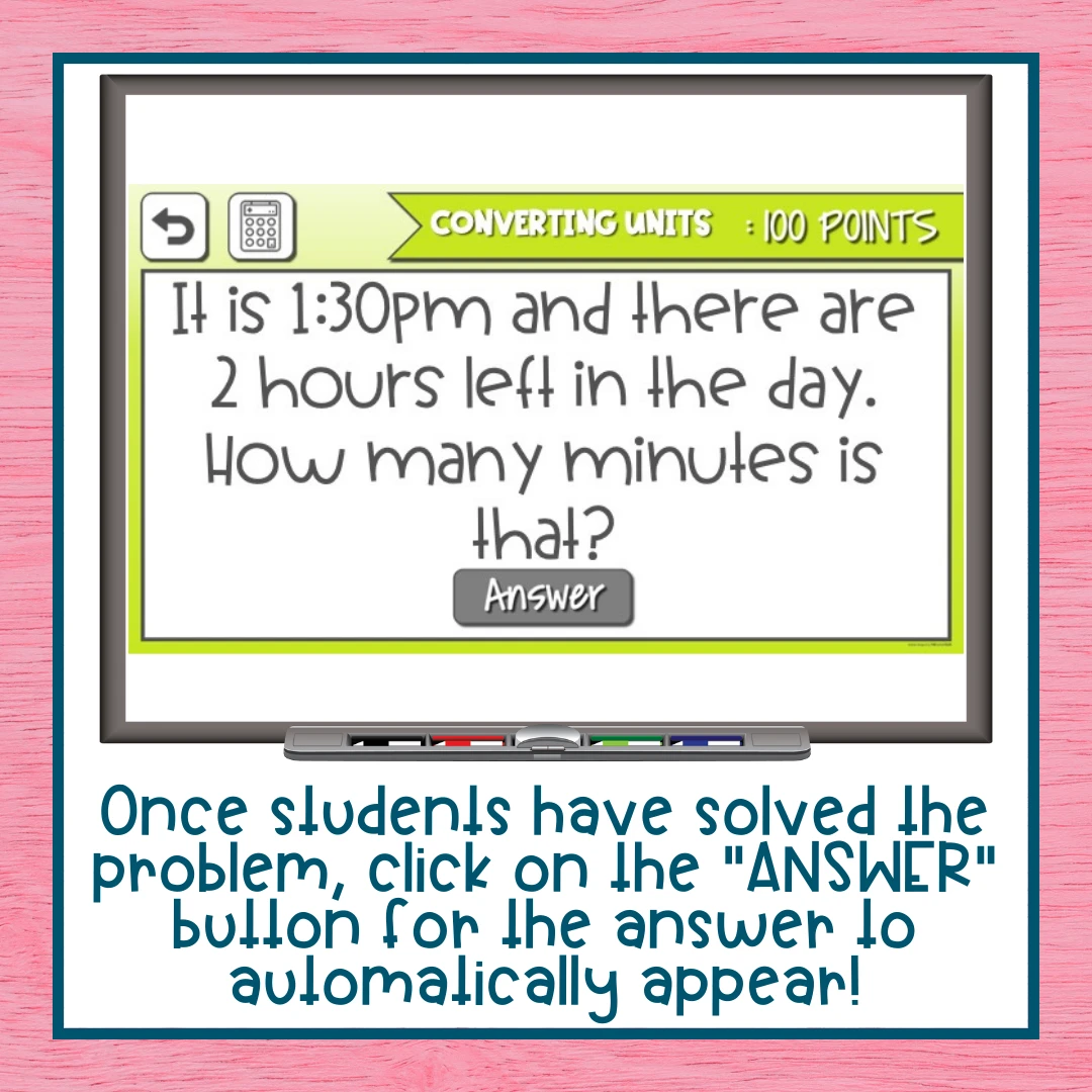 4th Grade Measurement Math Game Show