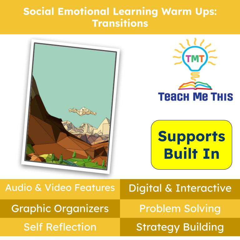 Social Emotional Learning Activities with Graphic Organizers