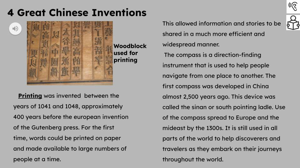 Ancient Chinese Inventions Informational Text Reading Passage and ...