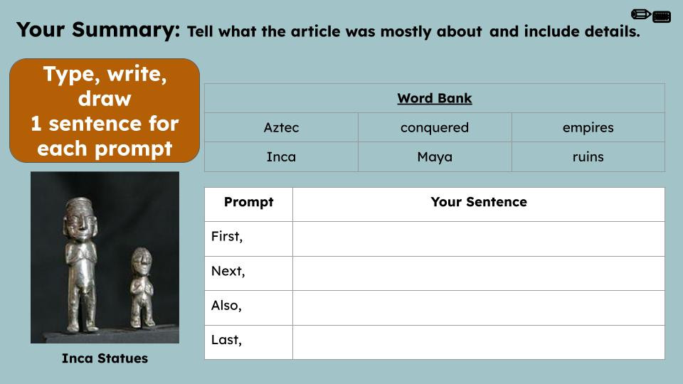 Mesoamerica Informational Text Reading Passage and Activities