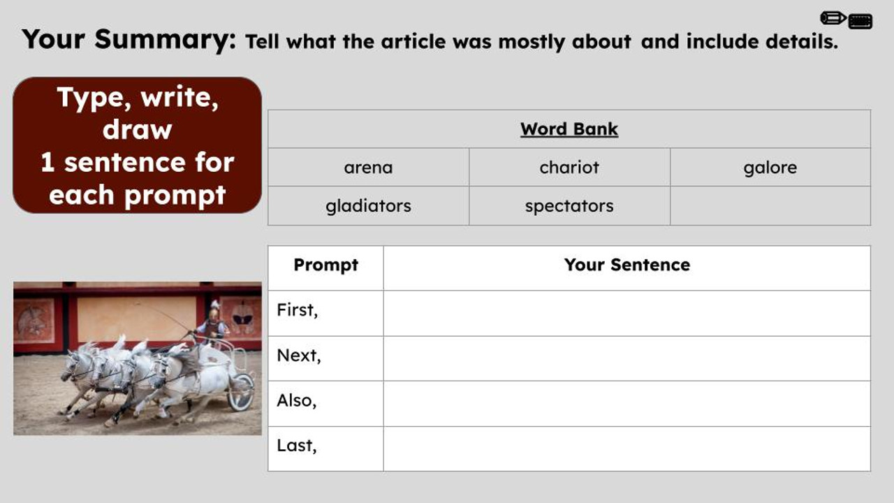 Ancient Rome Entertainment Informational Text Reading Passage and ...