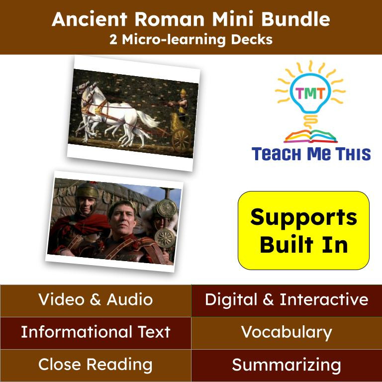 Ancient Roman Informational Text Reading Passage and Activities Bundle