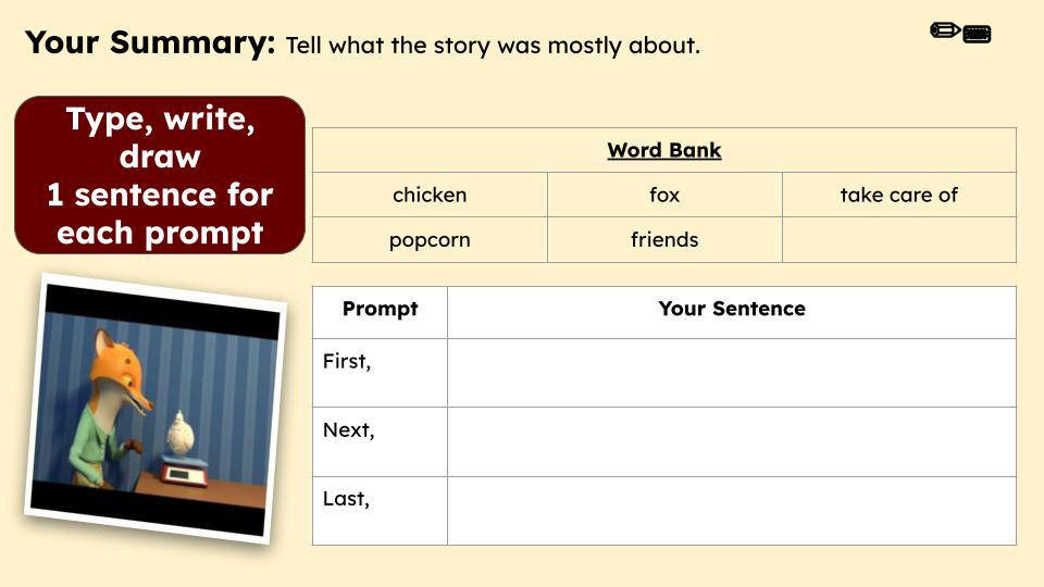 Writing Prompt and Activities: Joy and Heron Animated Short Film