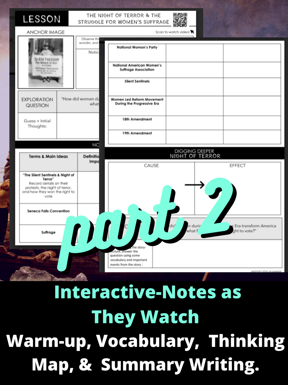 The Night of Terror and The Women's Suffrage Movement | VIDEO LESSON!