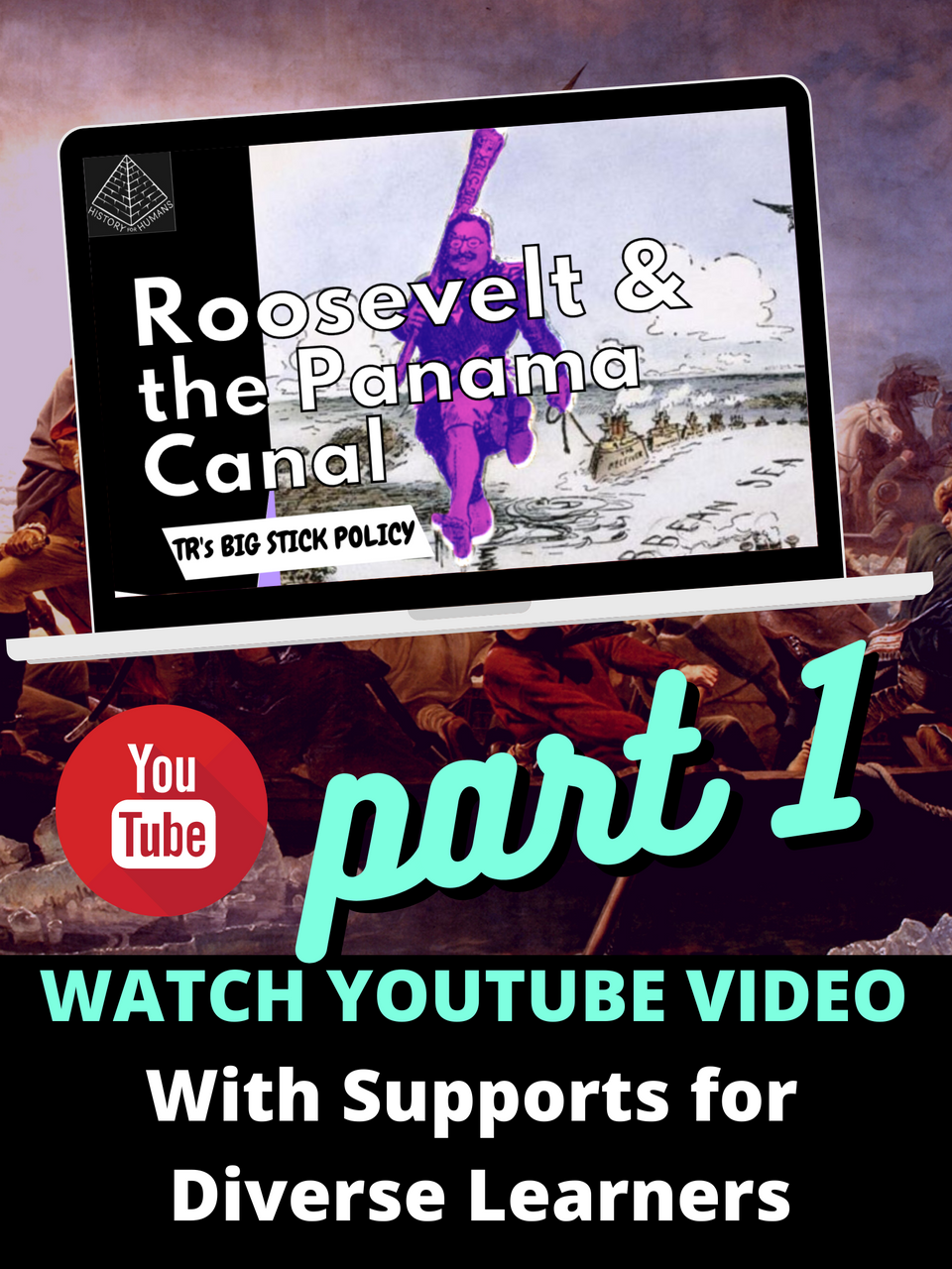 Panama Canal and Roosevelt's Big Stick Policy | VIDEO & ACTIVITY!!