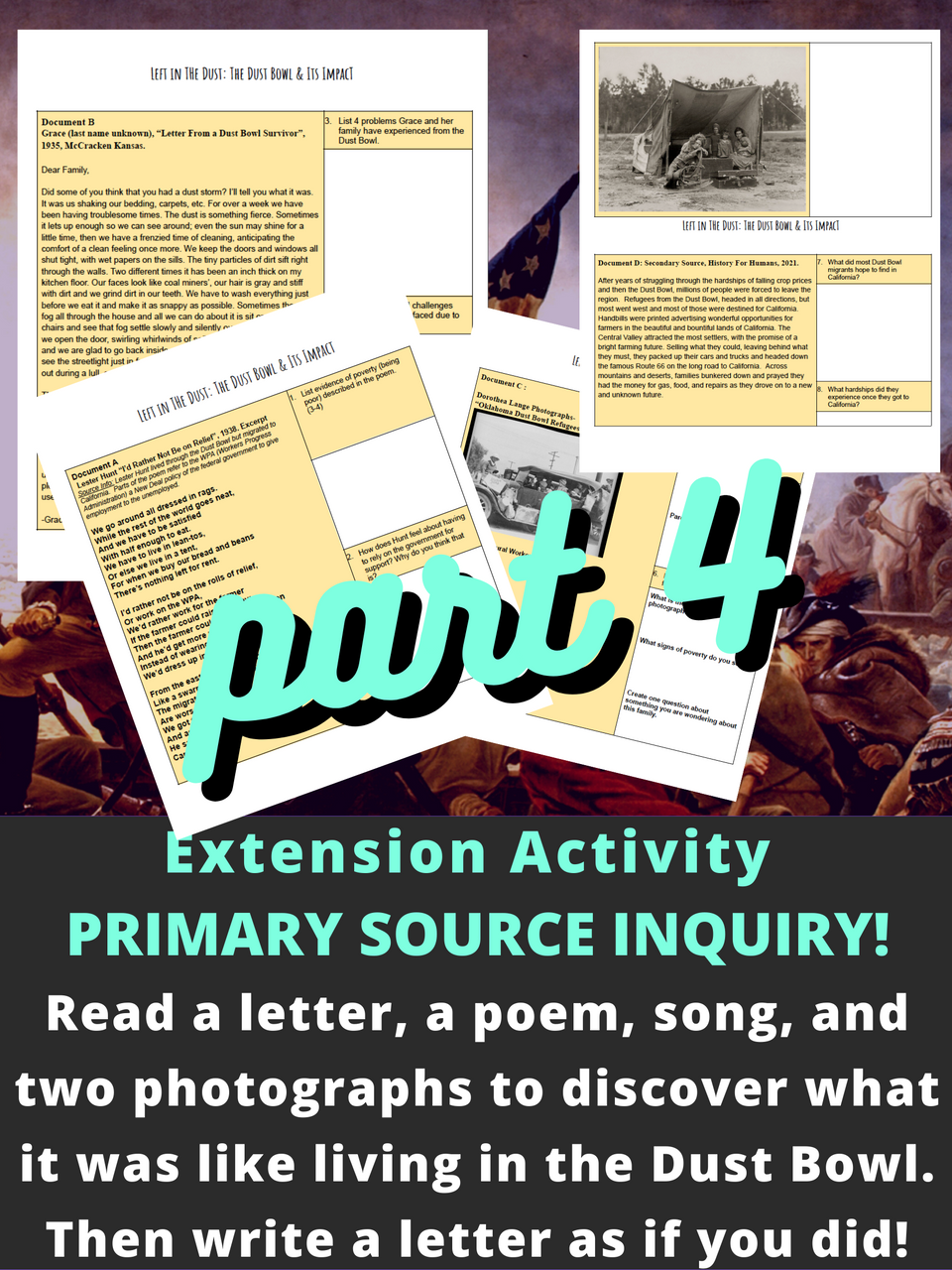 BUNDLE! Great Depression & New Deal in 3 Engaging VIDEOS & ACTIVITIES