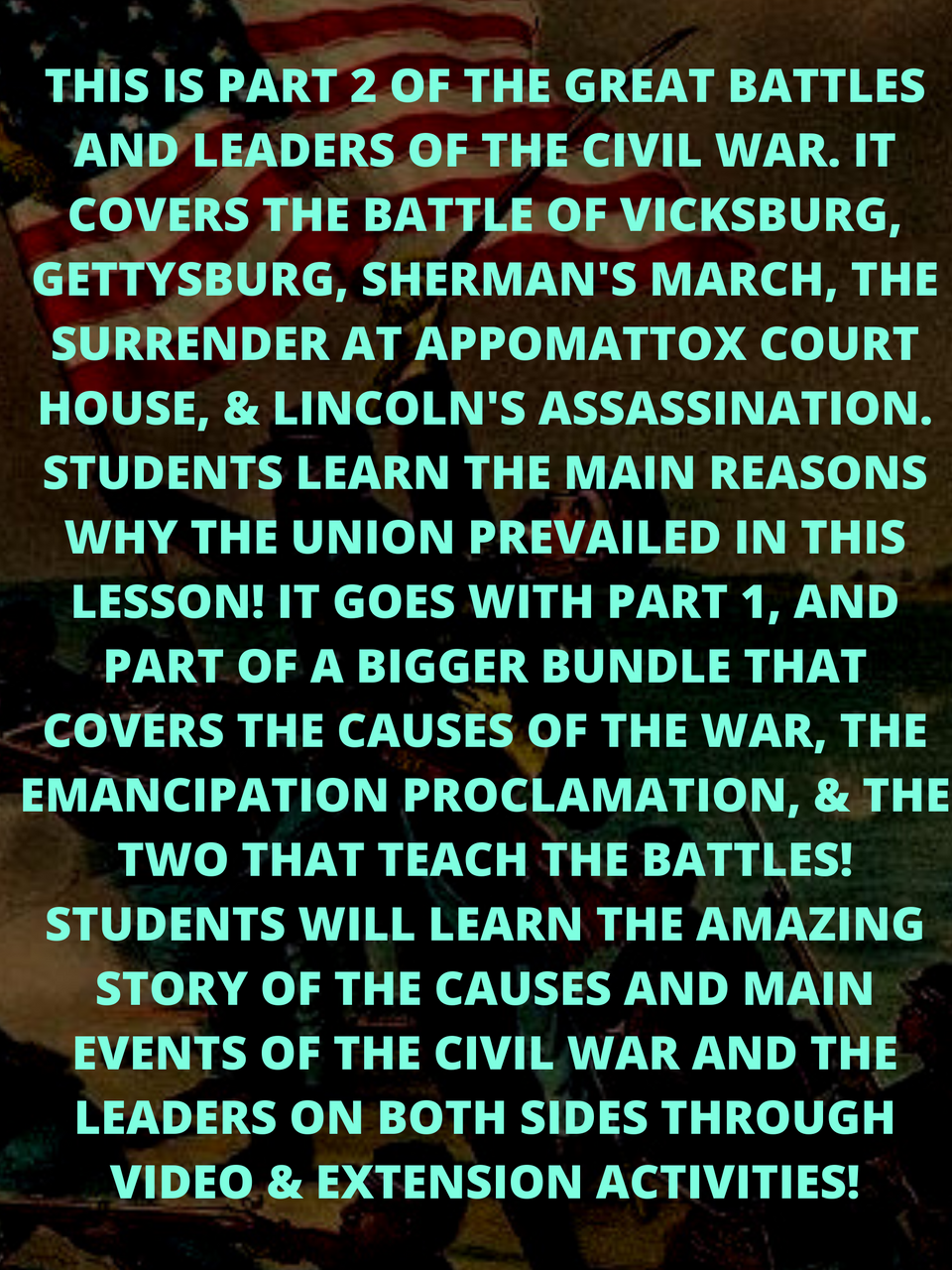 Civil War Battles & Leaders Part 2 | VIDEO LESSON! - Amped Up Learning