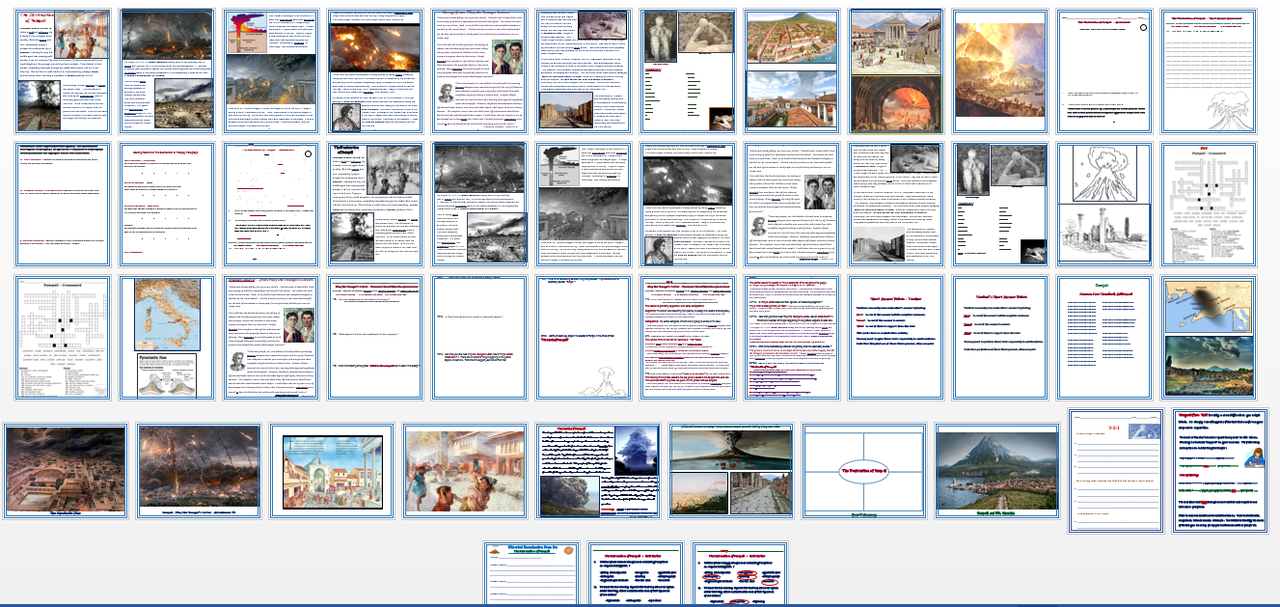 The Destruction of Pompeii + Assessments - Amped Up Learning