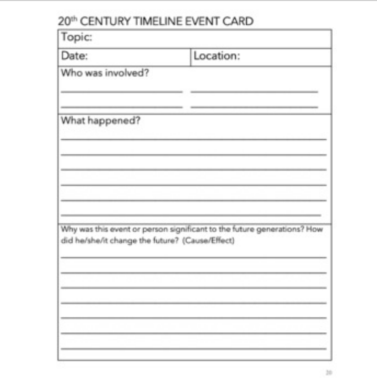 AMERICAN HISTORY:WE DIDN'T START THE FIRE:STUDY OF 20TH CENTURY WITH ...