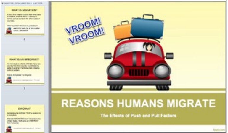 Geography: Push and Pull Factors on Human Migration (Includes lesson ...