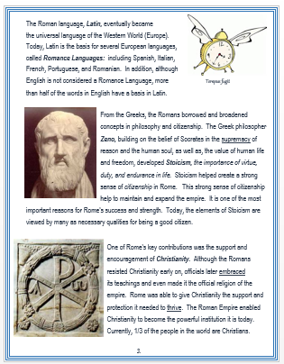 The Roman Legacy + Assessments - Amped Up Learning