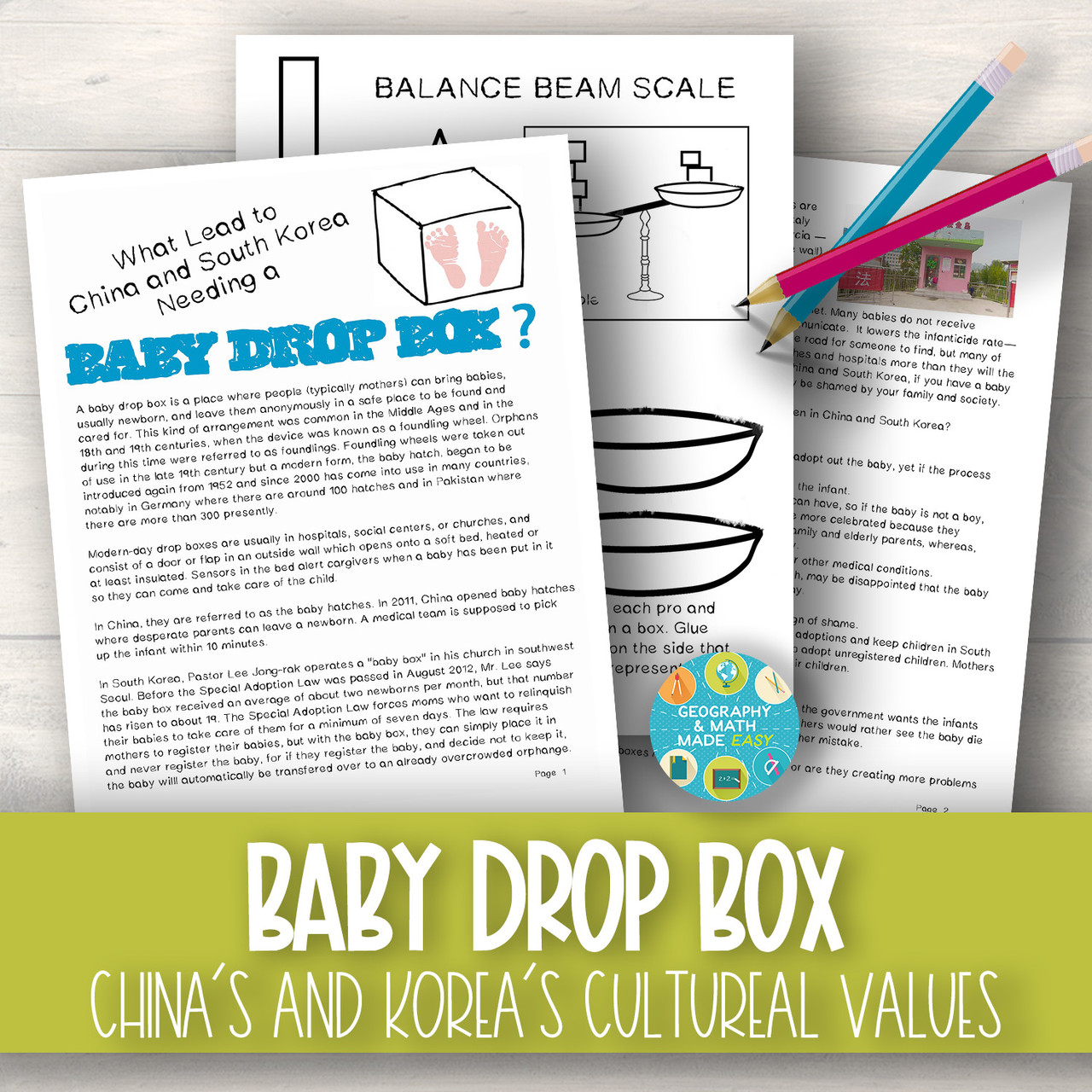 Geography: Baby Drop Box: China and South Korea Infanticide (Population)