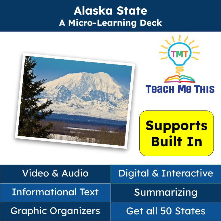 Alaska (50 States and Capitals) Informational Text and Activities