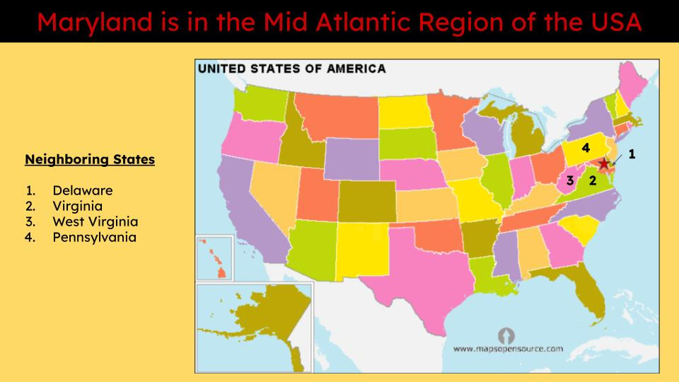 Maryland (50 States and Capitals) Informational Text and Activities