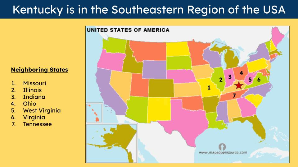 Kentucky State (50 States and Capitals) Informational Text and Activities